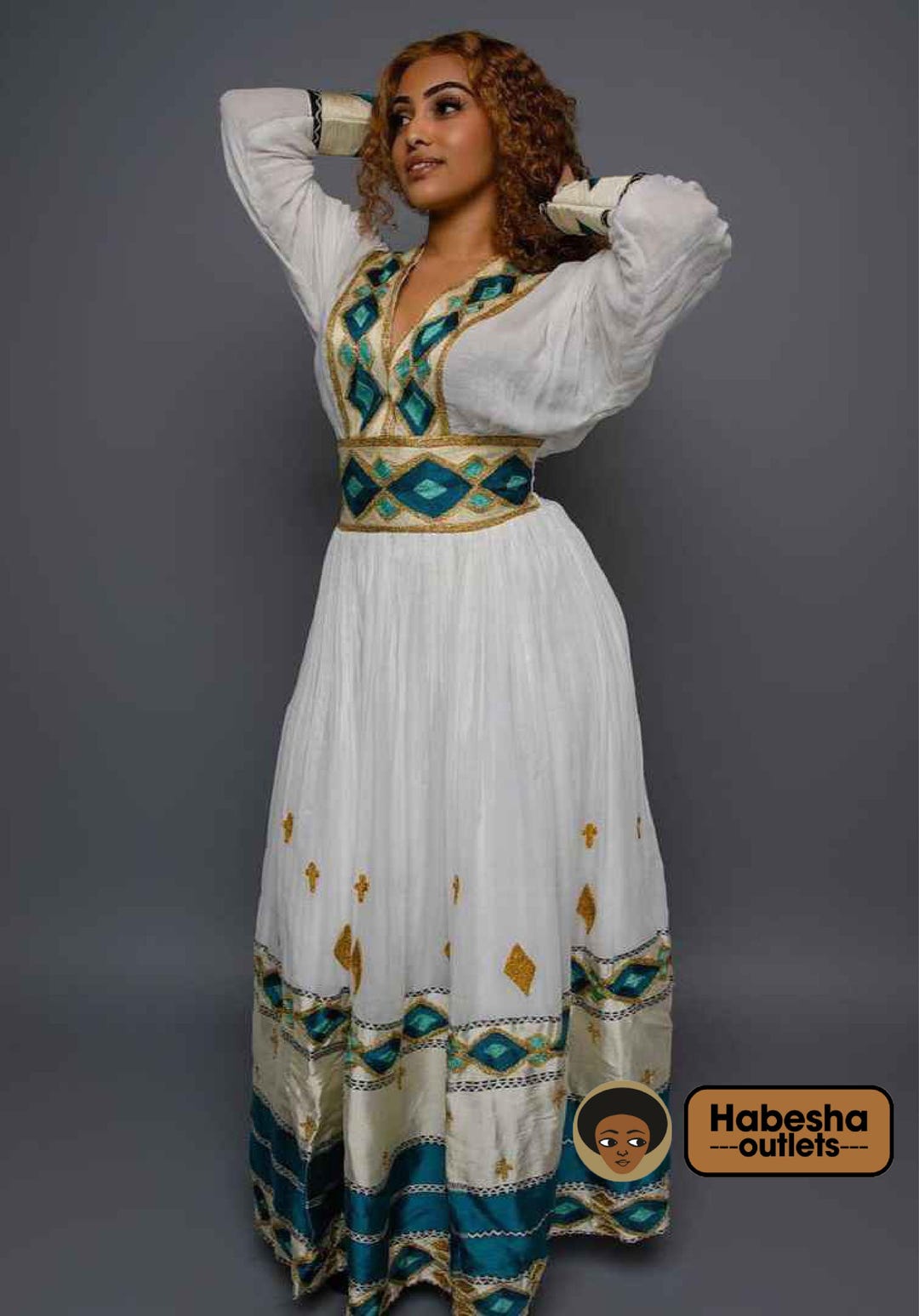 Elegant Ethiopian & Eritrean Habesha Dress | Traditional Handwoven ...