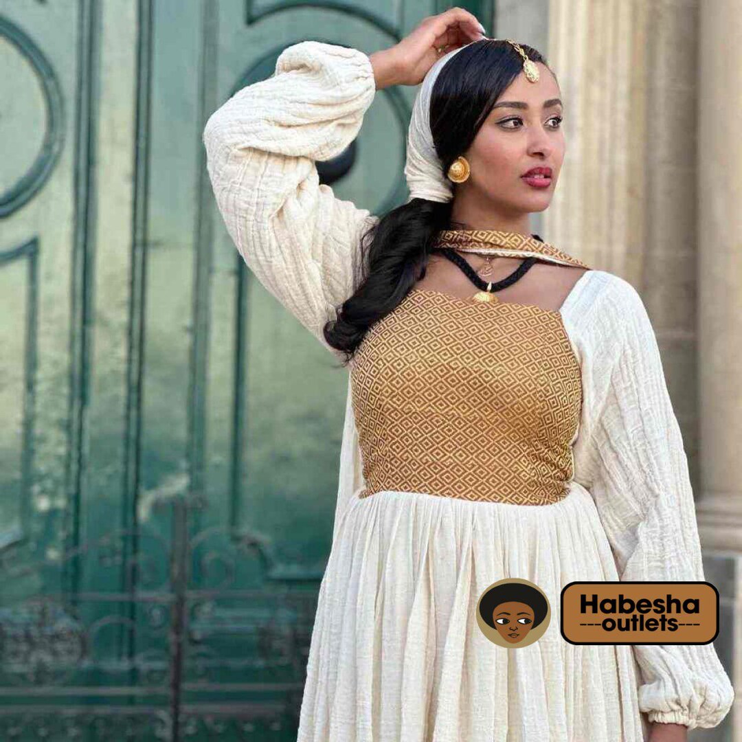 Elegant Ethiopian Dress | Habesha Dress | Handwoven Kemis | Custom ...
