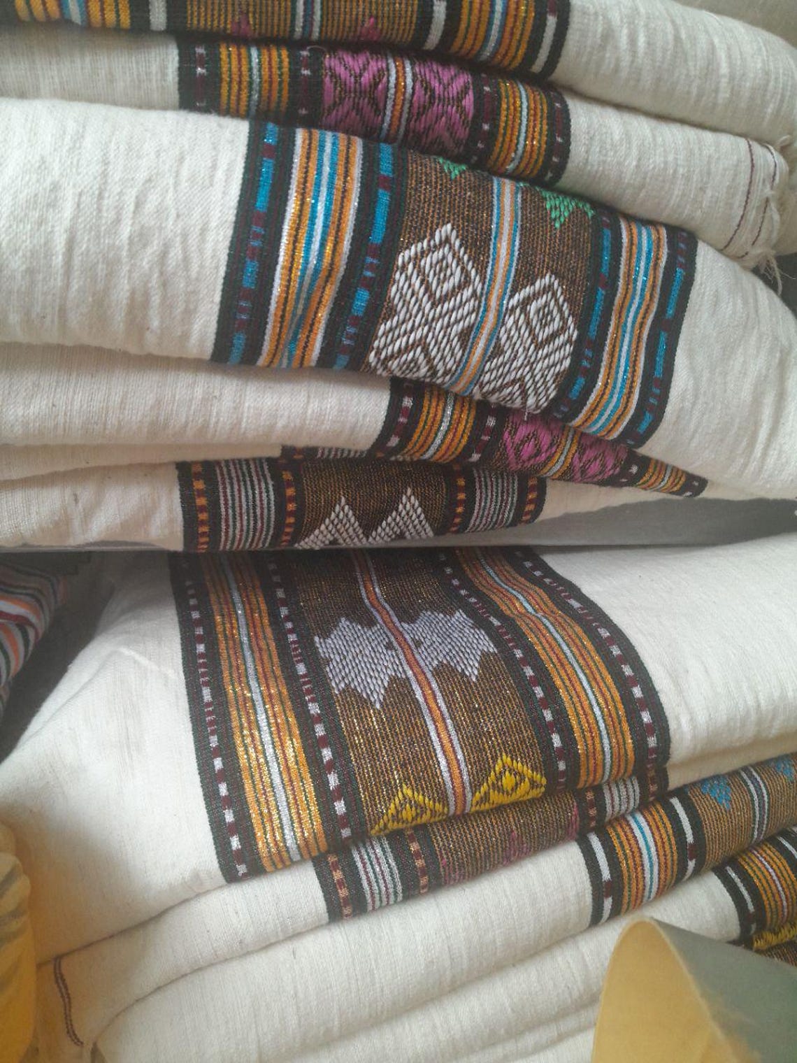 Handwoven Ethiopian Gabi Blanket | Pure Cotton Comfort | Traditional ...