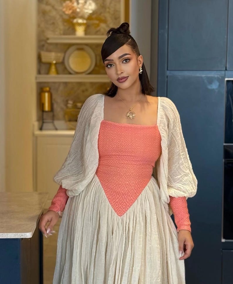 Modern Habesha Dress: Ethiopian Zuria & Kemis for Women - Etsy