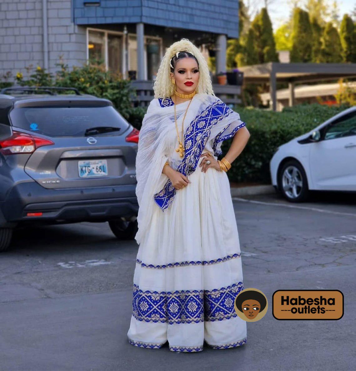Elegant Ethiopian Habesha Dress | Traditional Kemis Zuria | Authentic ...