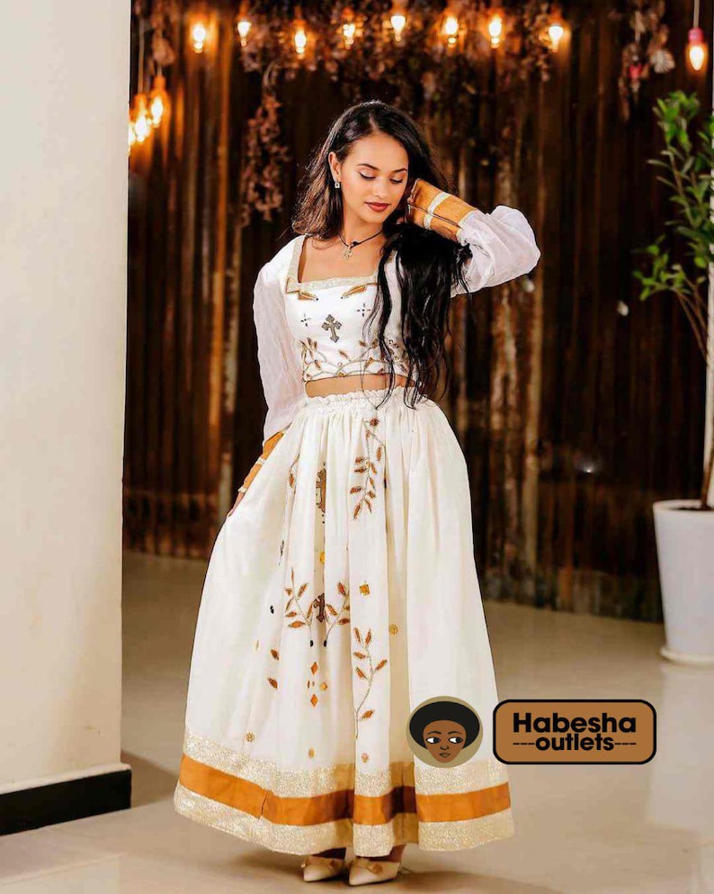 Simple Habesha Dress Ethiopian Traditional Habesha Kemis - Etsy