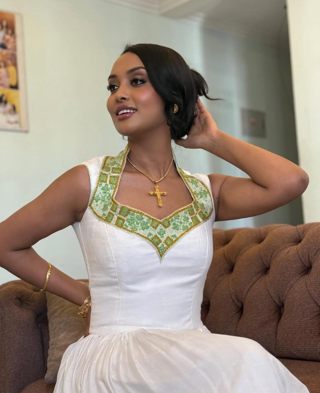 Modern Habesha Kemis: Traditional Ethiopian Dress, Custom Zuria - Etsy