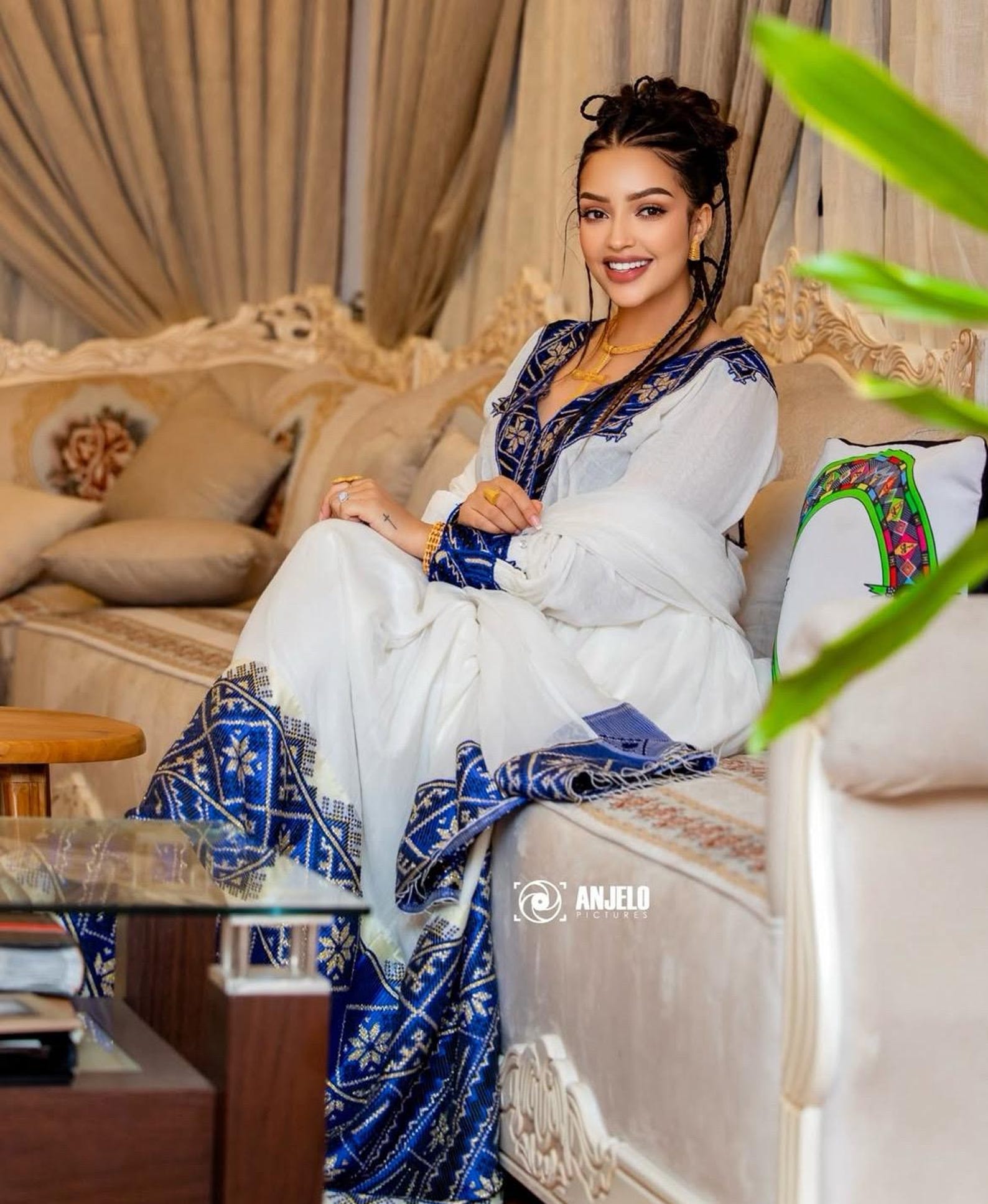 Ethiopian Zuria Dress: Traditional Habesha Kemis, Elegant Cultural ...