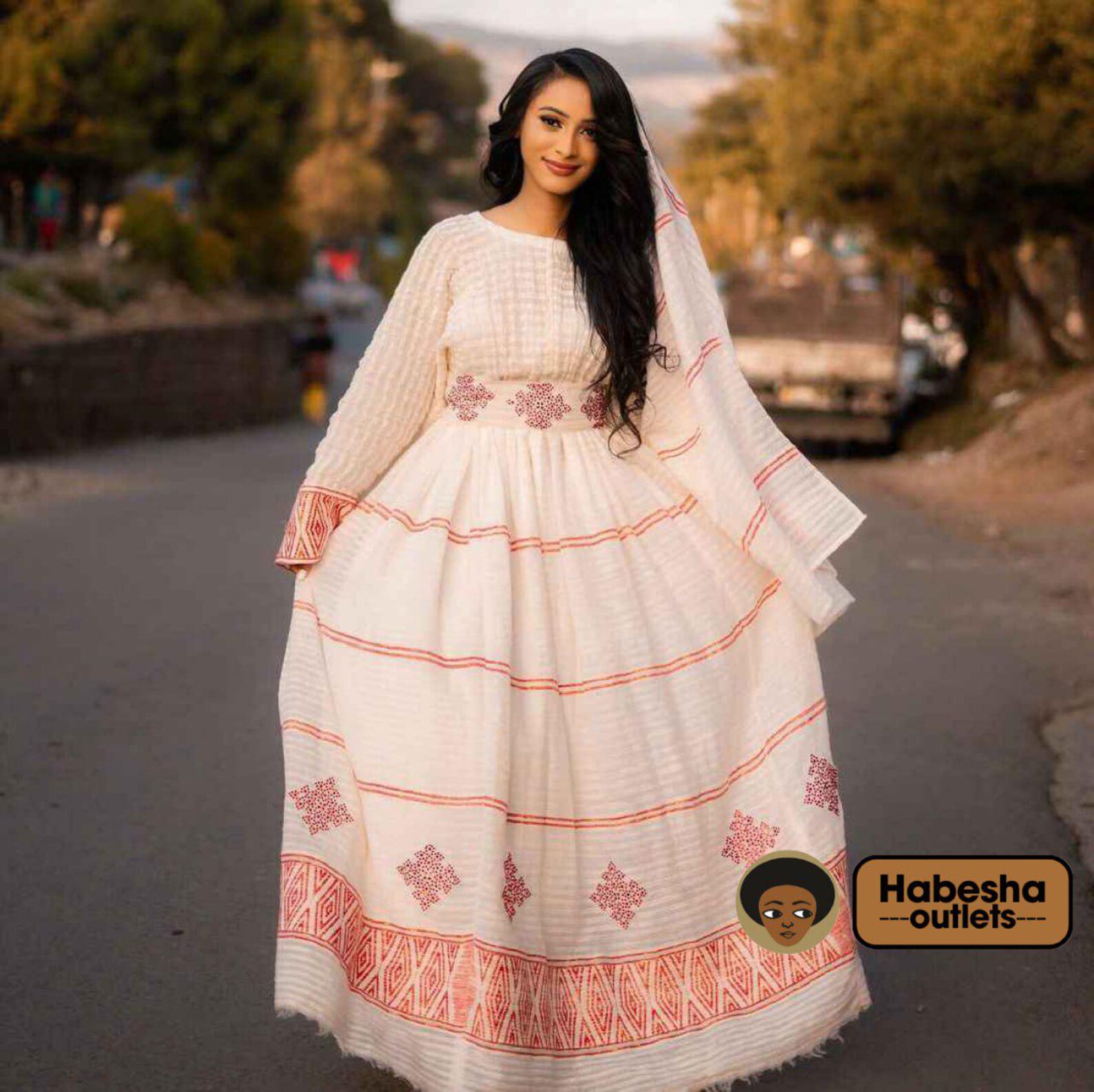 Elegant Ethiopian & Eritrean Habesha Dress | Traditional Handwoven ...