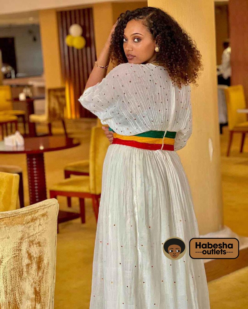 Elegant Habesha Dress: Modern Ethiopian Wedding Kemis - Etsy