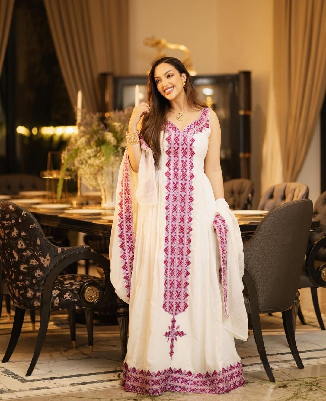 Custom-made Habesha Dress – Traditional Ethiopian Zuria | Modern ...