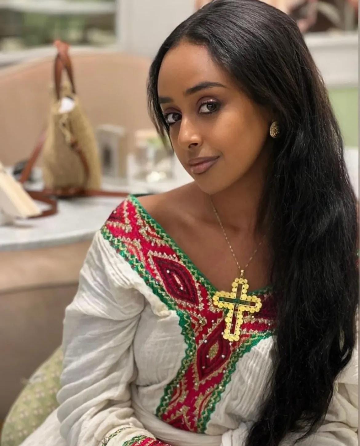Ethiopian Zuria Dress: Traditional Habesha Kemis, Elegant Cultural ...