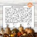 I Spy Thanksgiving Coloring Activity Page for Kids, Search and Color ...