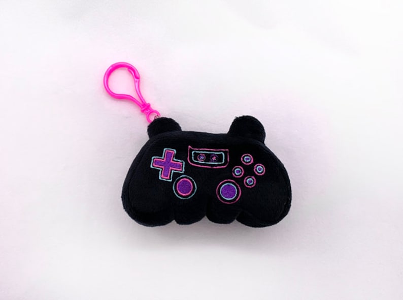 Gamer Plush: Video Game Controller Backpack Clip - Etsy