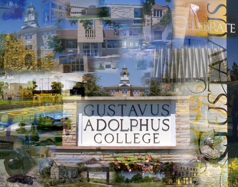 Gustavus Adolphus College 5 X 7 Greeting Card - "on the Hill" - Etsy