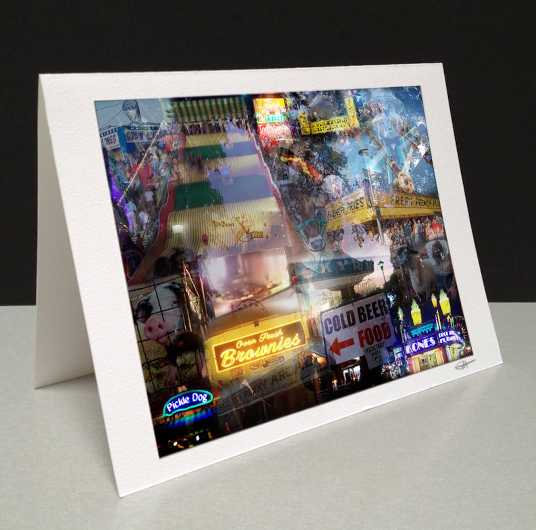 Minnesota State Fair Collage 5 X 7 Greeting Card - "the Great Minnesota ...