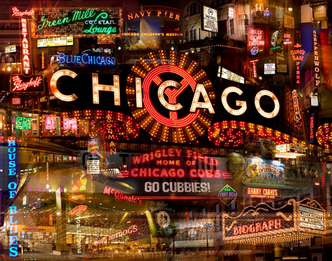Sweet Home Chicago 22 X 28 Poster - Chicago, IL *overstock Clearance ...