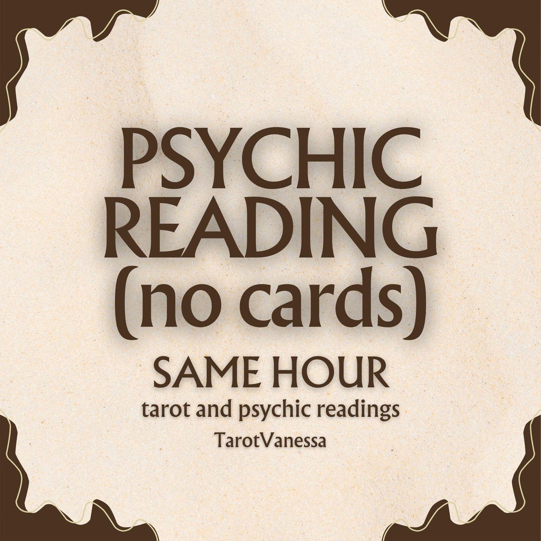 Psychic Reading With No Tarot Cards, SAME HOUR Psychic Reading Without ...