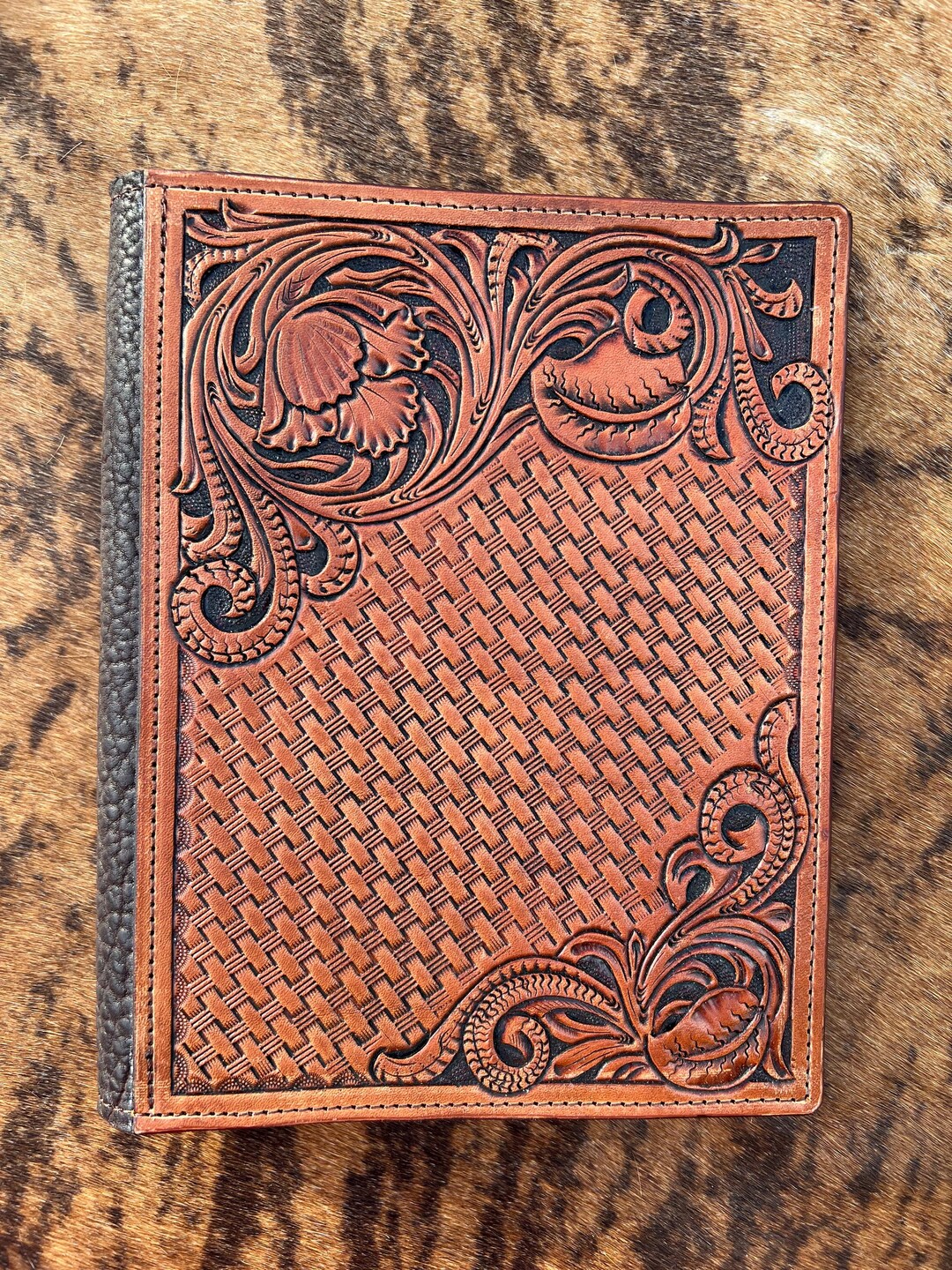 Custom Leather A5 Notebook Cover - Western - Tooled - Etsy