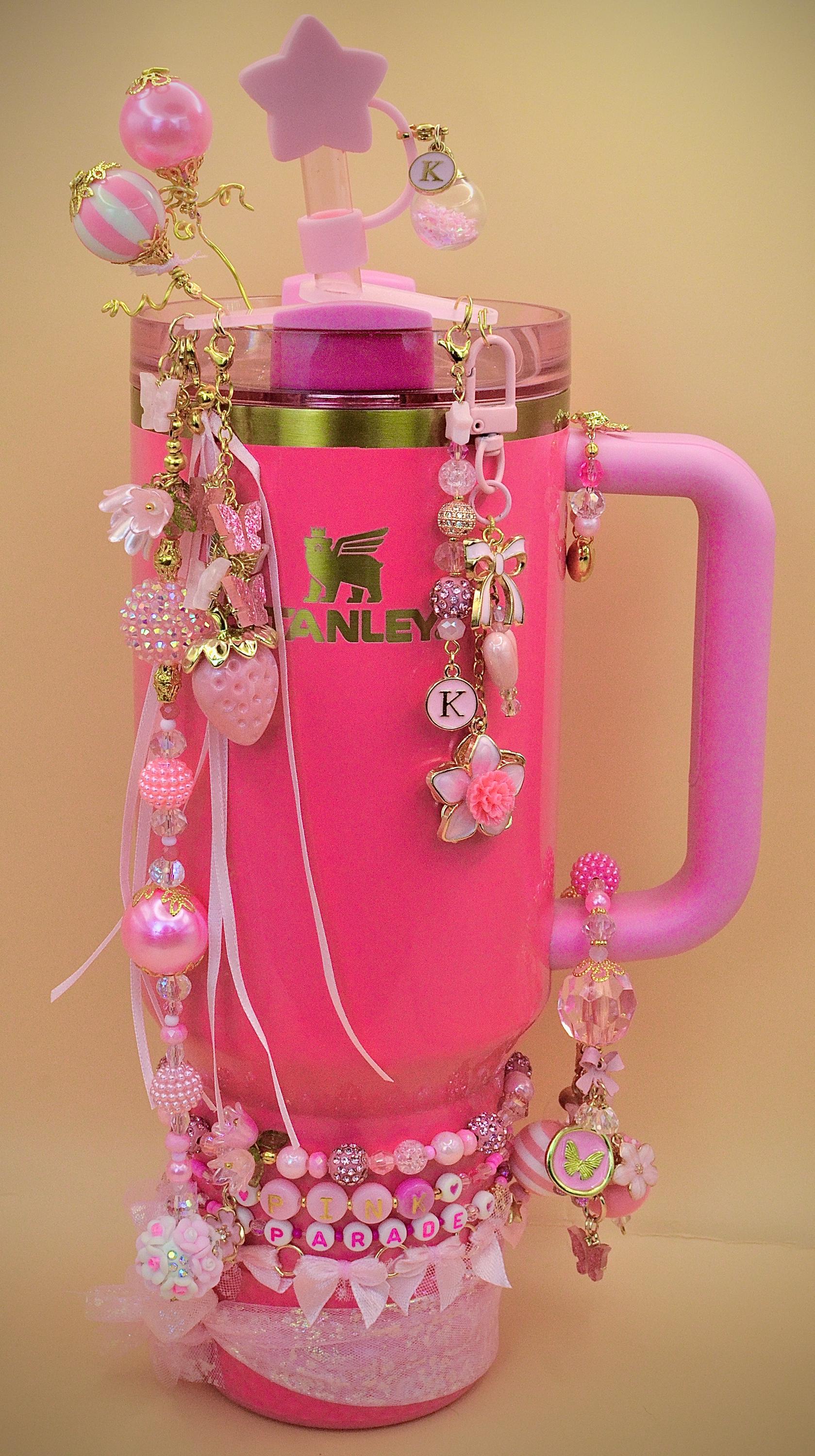 The Pink Parade Designer Tumbler Accessory Set, Made for Cups in Shades ...