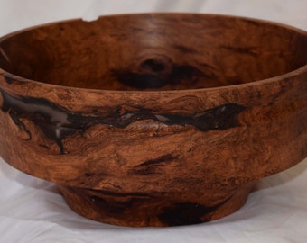 Cherry Bowl, Hardwood Burl Handmade - Etsy