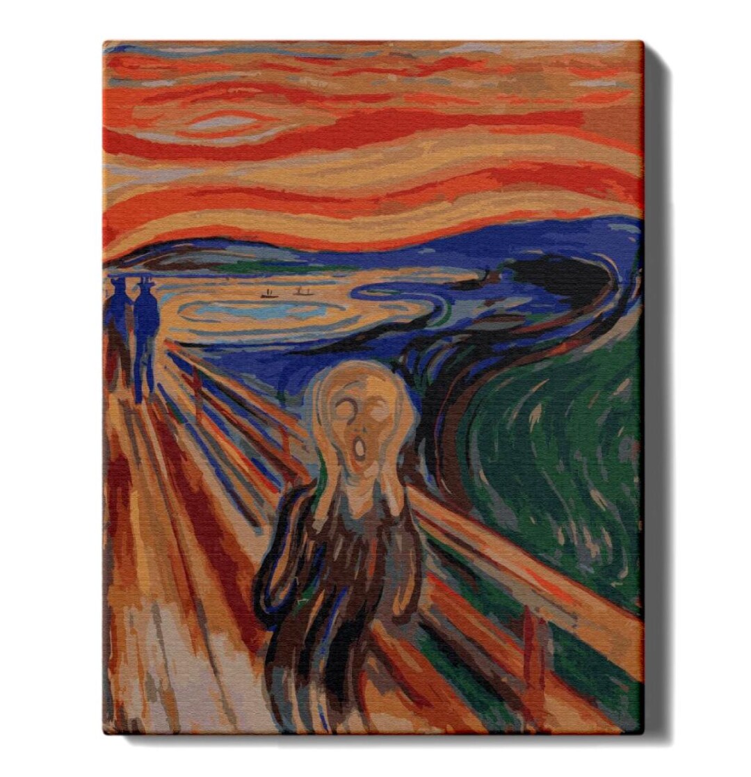 Paint by Numbers Kit - the Scream | Paint by Numbers Kit on a FRAME ...