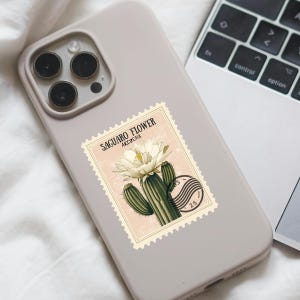 Saguaro Flower Sticker Arizona State Flower Vintage Stamp Design Decal ...