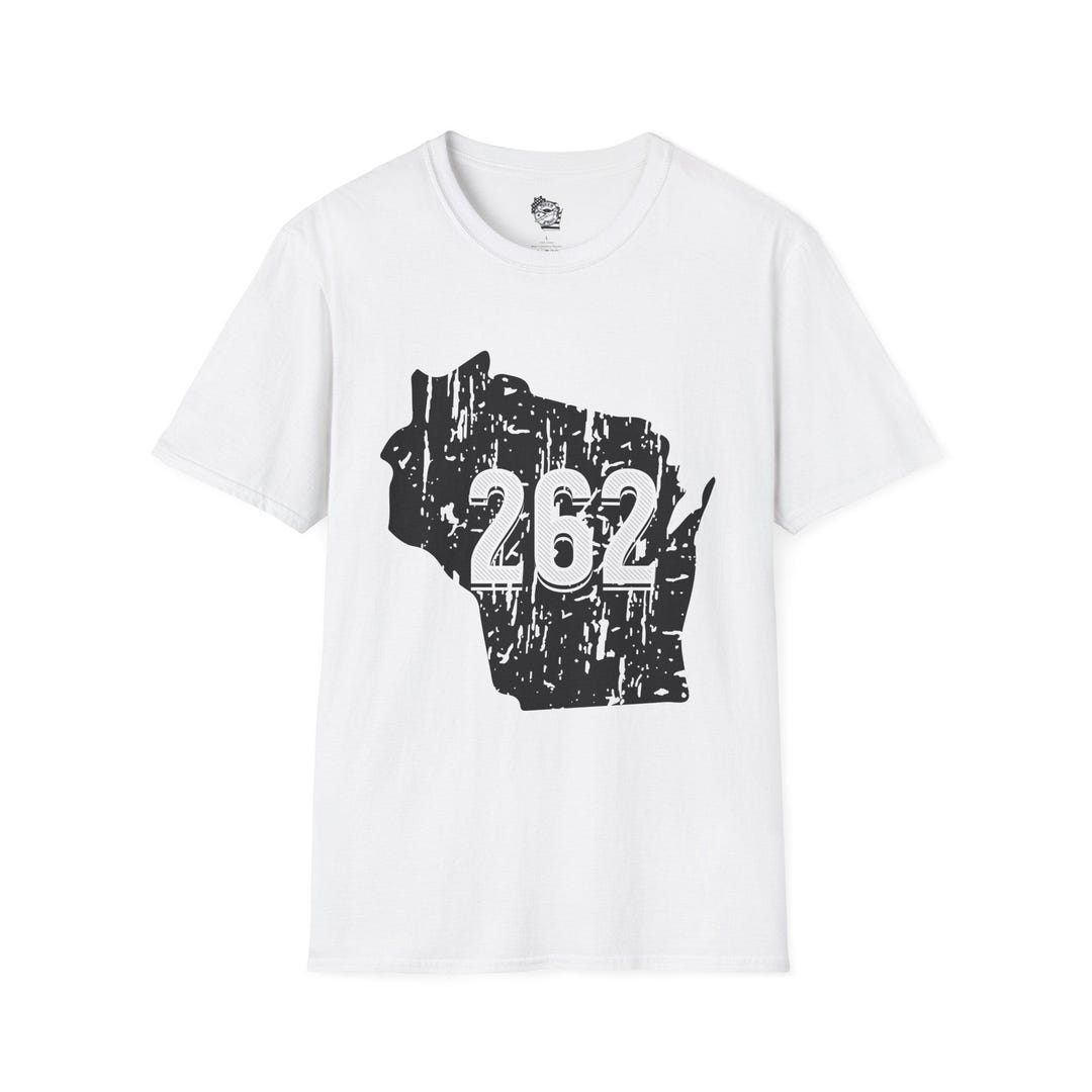 Wisconsin Area Code 262 T-shirt State Pride Tee, Wisconsin Shirt, Area ...