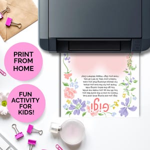 Gigi Mother's Day Poem Handprint Card Gigi Mother's Day Card Gigi ...