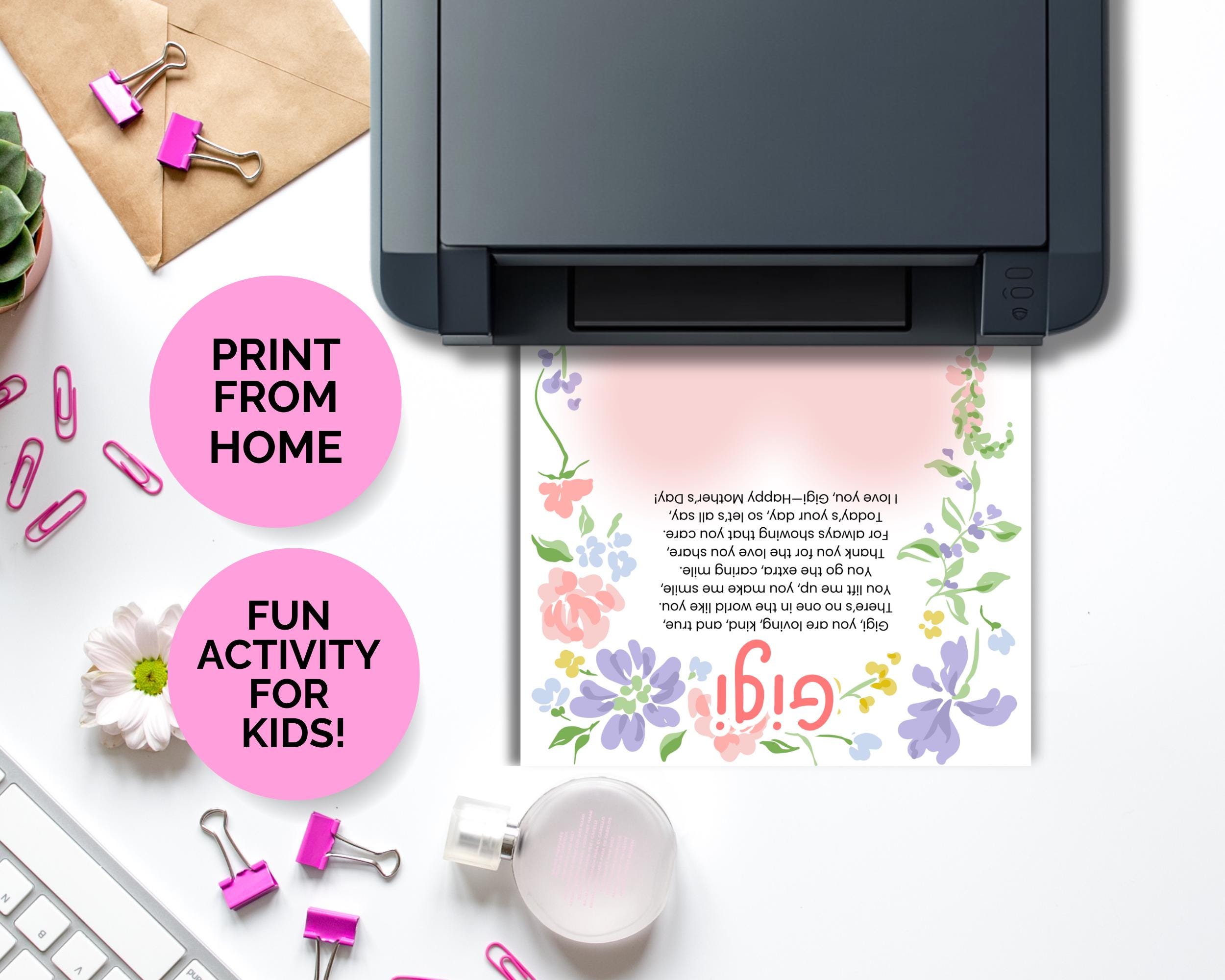 Gigi Mother's Day Poem Handprint Card Gigi Mother's Day Card Gigi ...