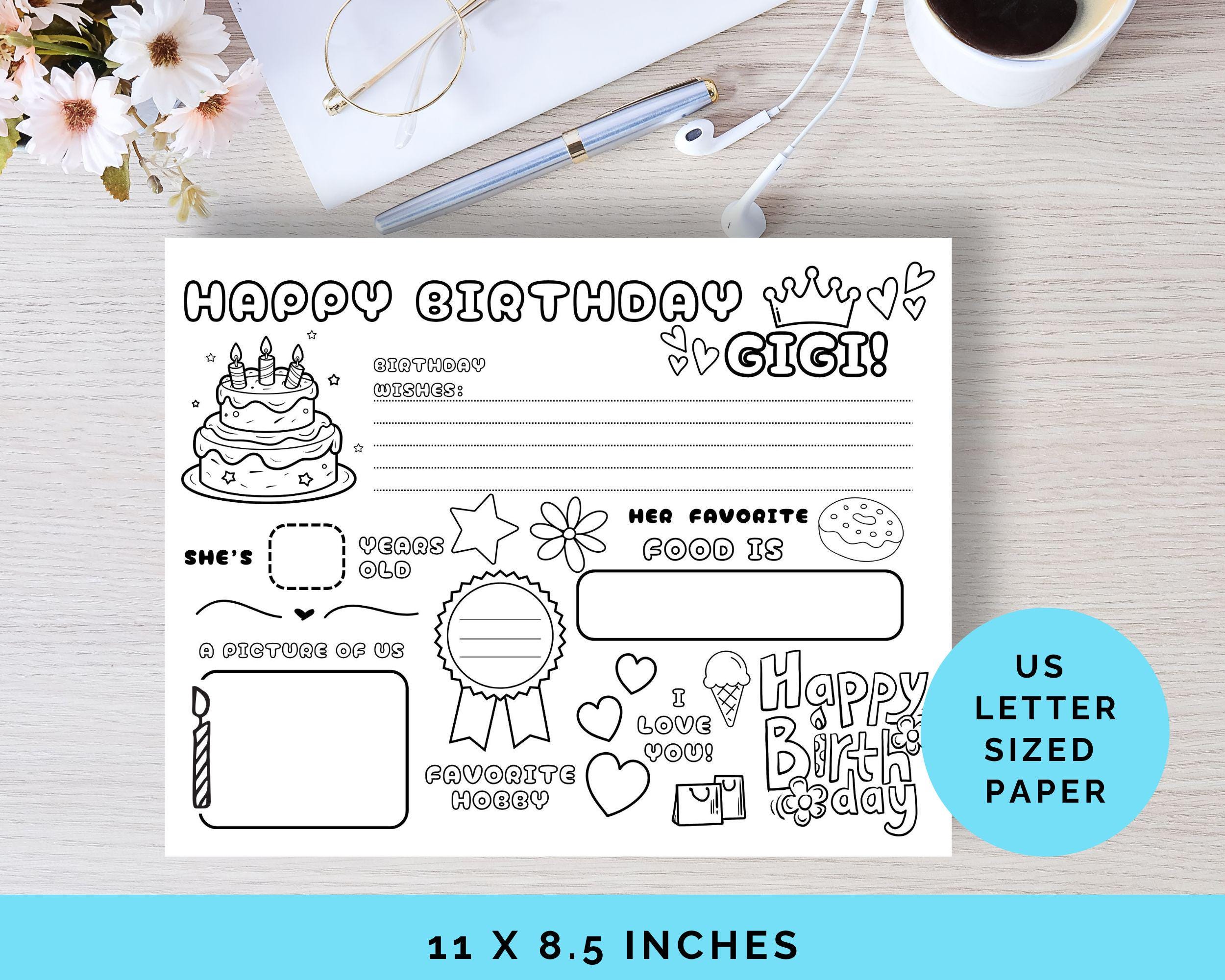 Gigi Birthday Card, Birthday Card for Gigi, Happy Birthday Gigi ...