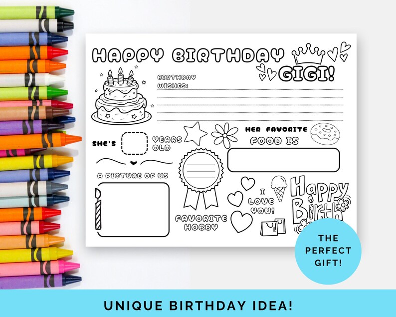 Gigi Birthday Card, Birthday Card for Gigi, Happy Birthday Gigi ...