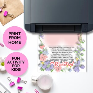 Memaw Mother's Day Poem Handprint Card Memaw Mother's Day Card Memaw ...