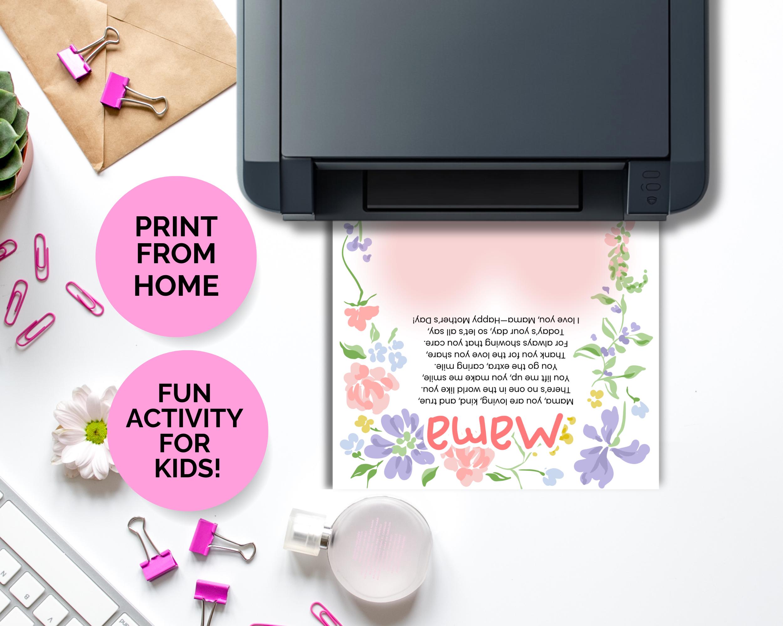 Mama Mother's Day Poem Handprint Card, Mother's Day Poem Instant ...