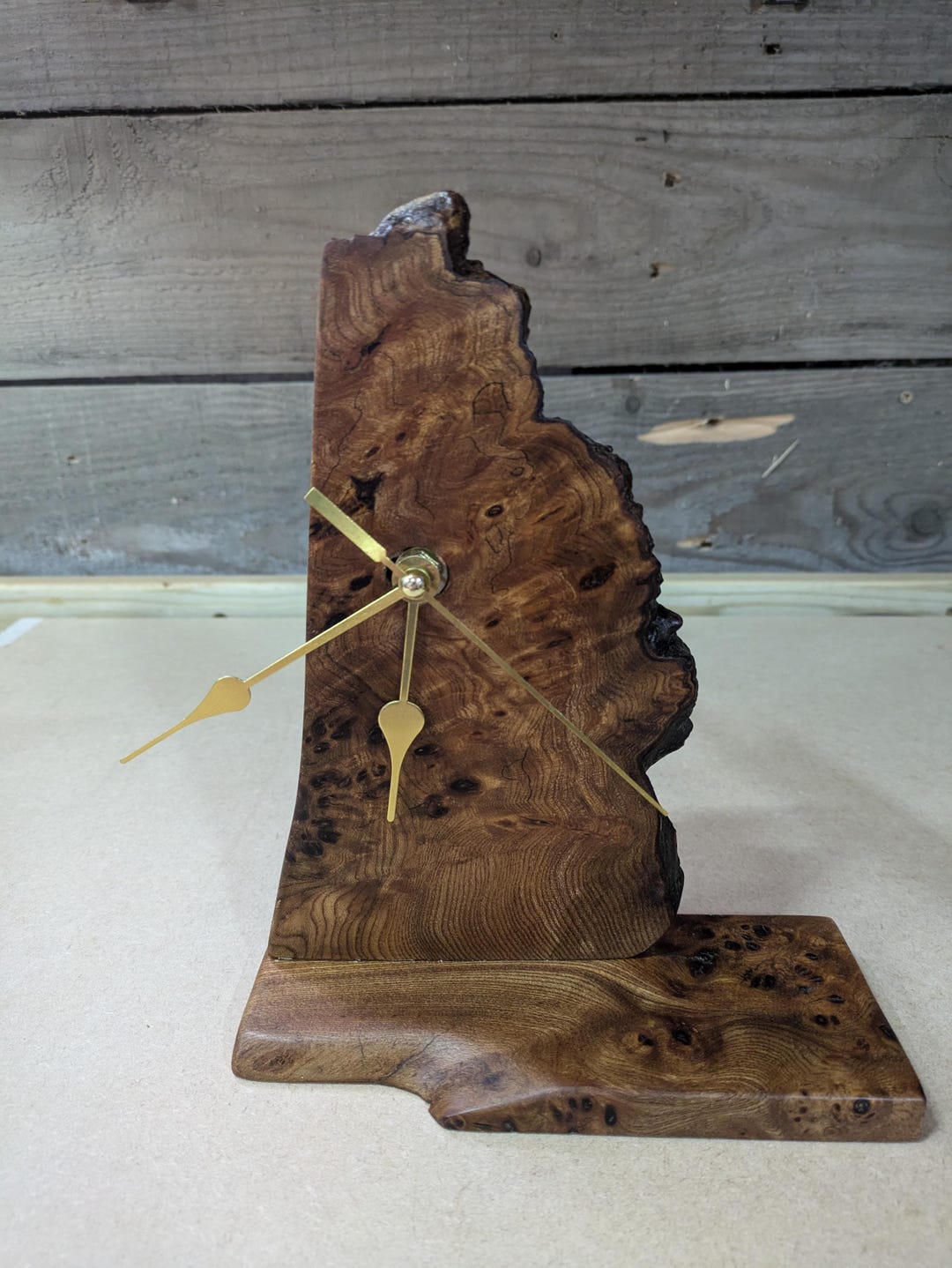 Burr Elm Clock - Etsy