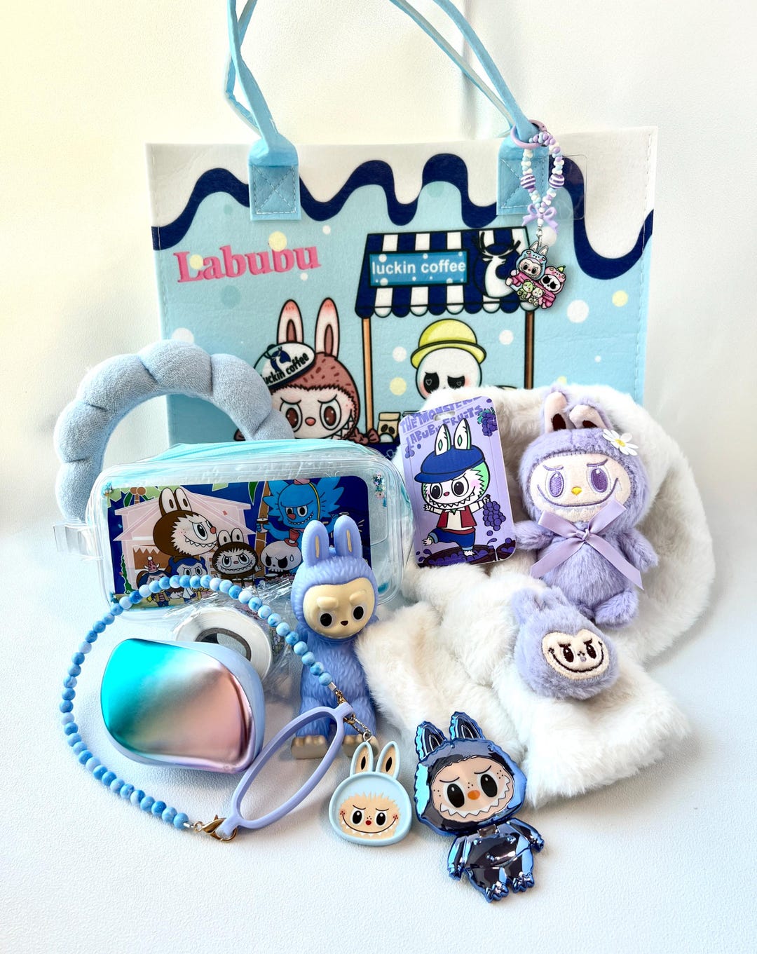 Labubu Gift Set Cute Labubu Plush Labubu Bag Labubu Card Holder Labubu ...