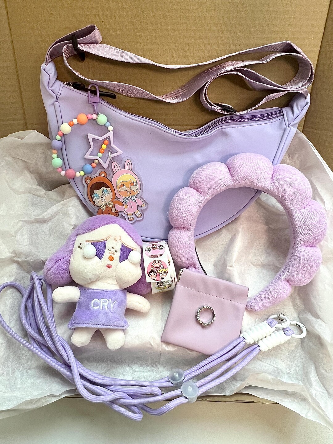 Crybaby Gift Box for Teen Girl Cute Crybaby Plush Crybaby Bag Charm ...