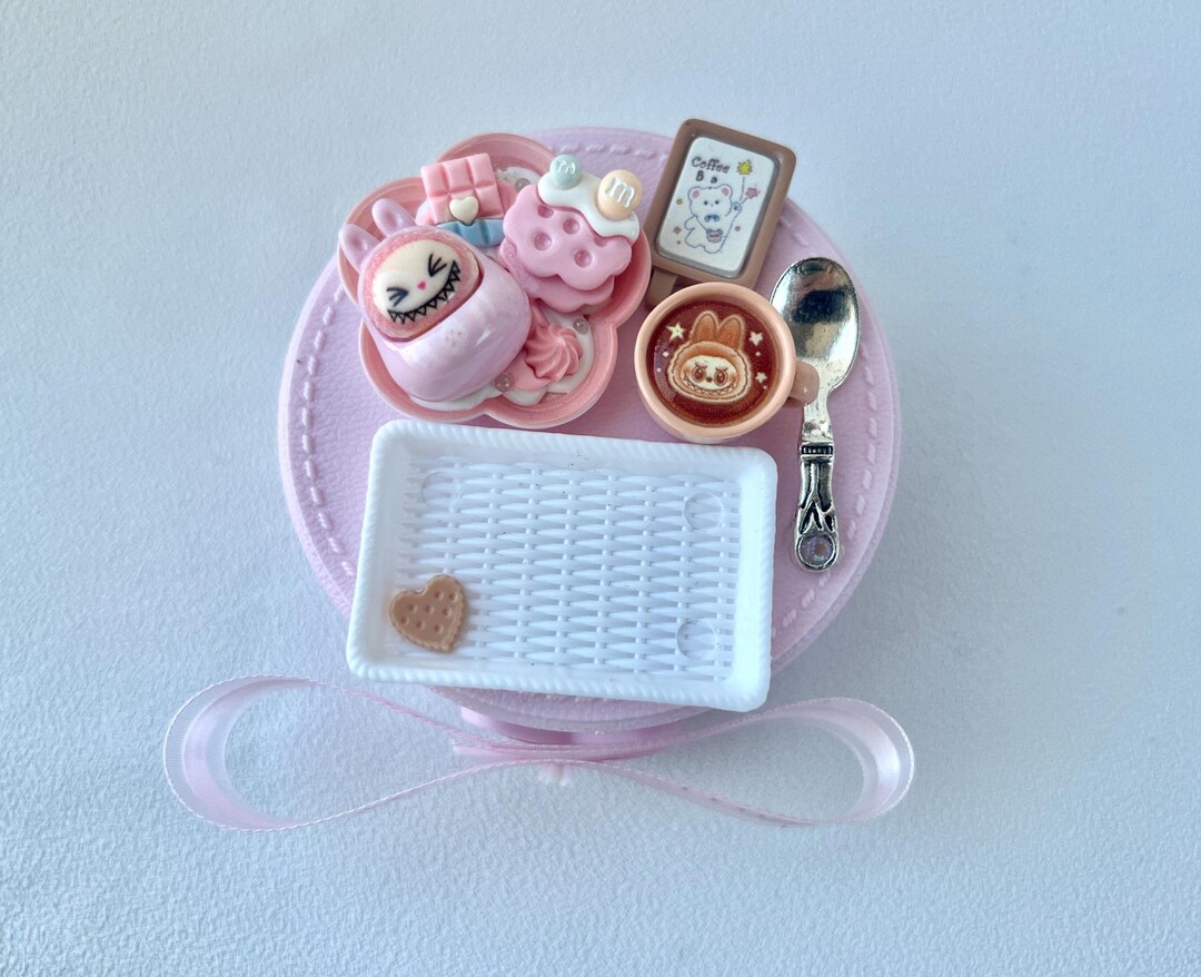 Labubu Theme Jewelry Box Round Storage Box Jewelry Organizer Small ...