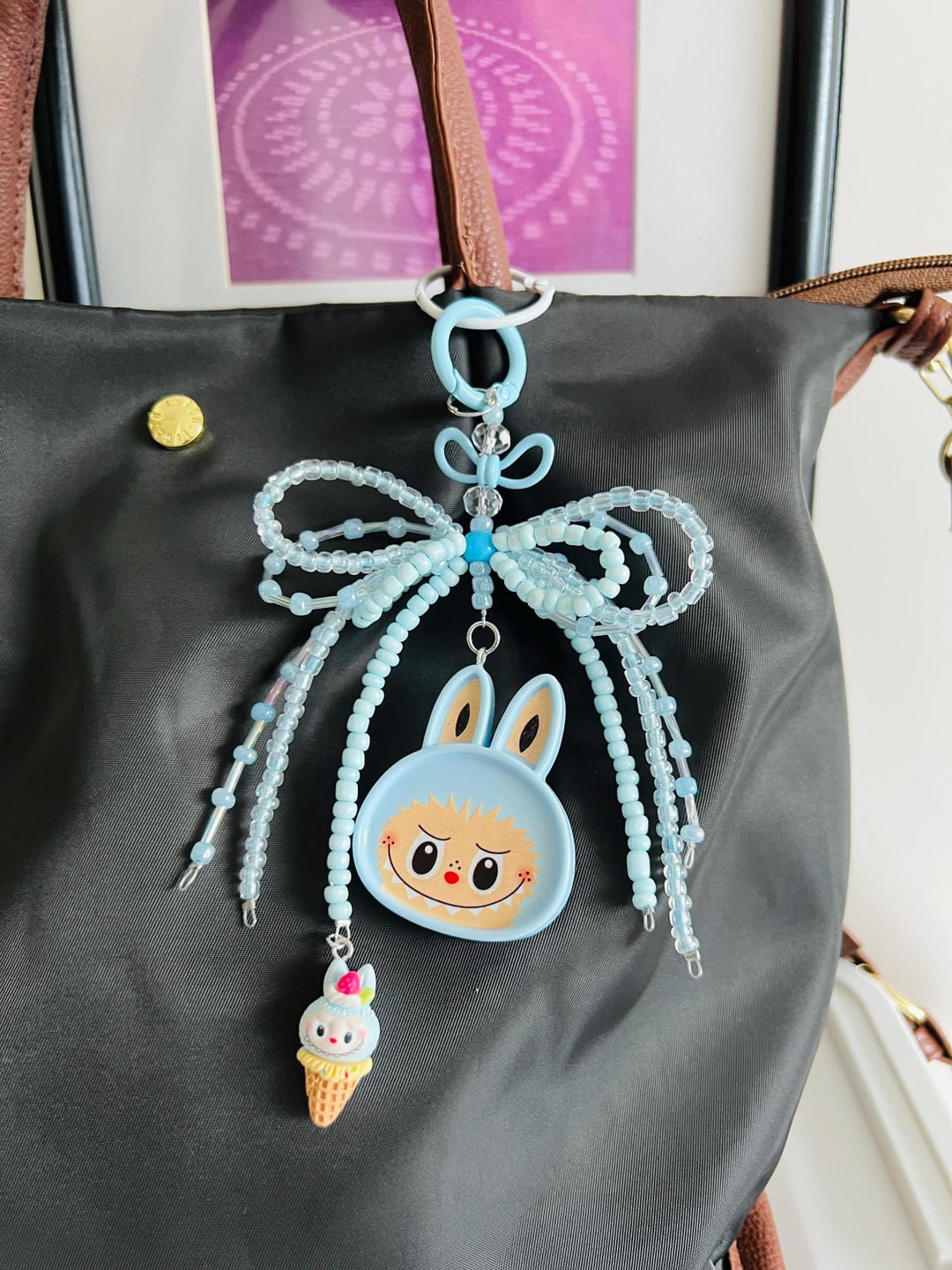 Labubu Bag Charm Labubu Purse Charm Crybaby Bag Charm Crybaby Purse ...