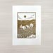 Village Handmade Linocut Print, Limited Edition, Nature Linocut Poster ...