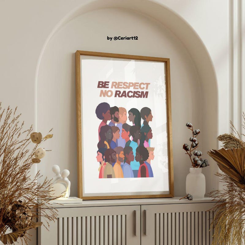 Anti Racist Posters - Etsy UK