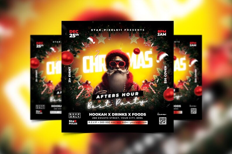 Christmas Club Flyer Psd _ Free PSD Templates & Graphics for Designers ...