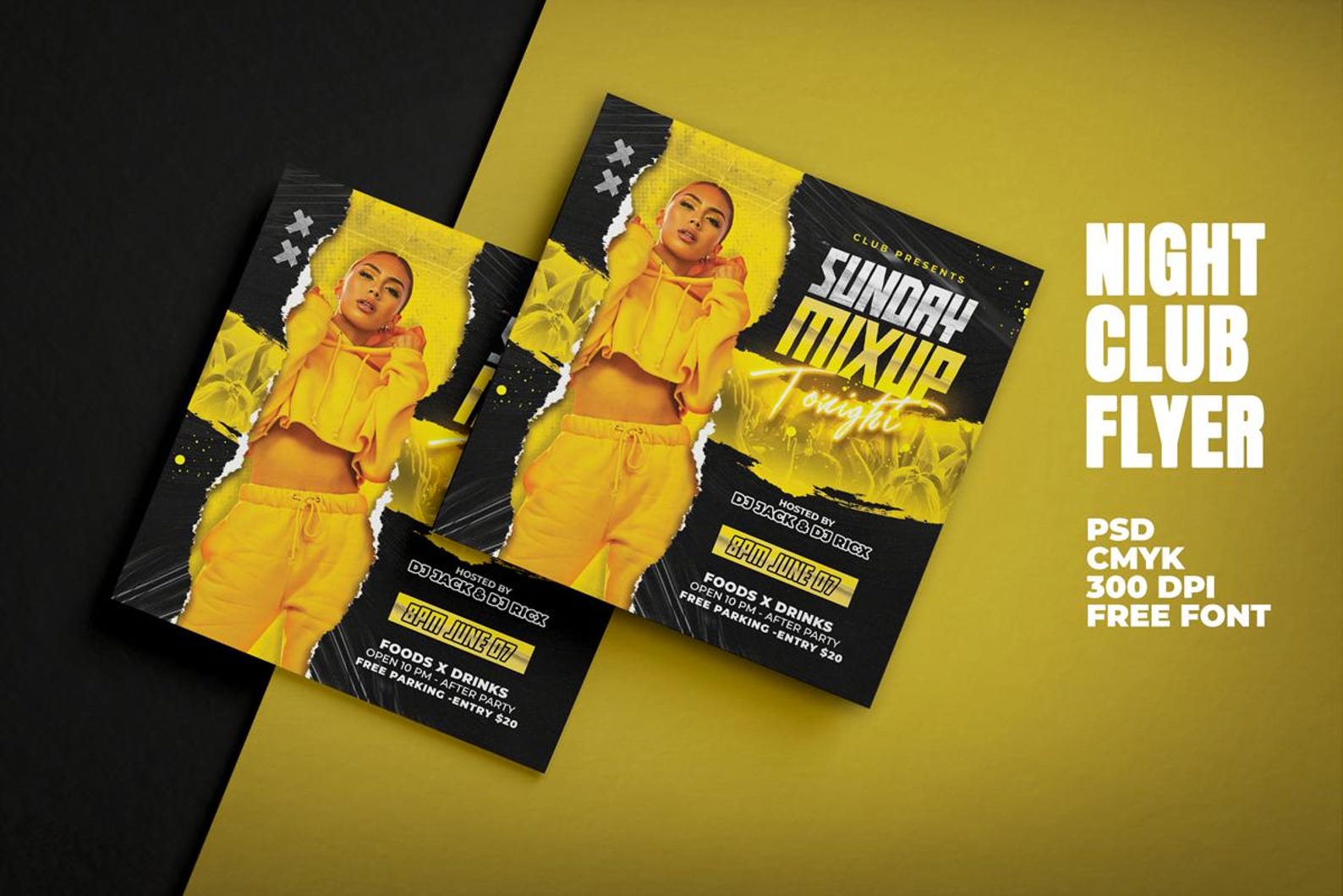 Editable Party Flyers Template, PSD Flyers, Club Flyers Templates ...