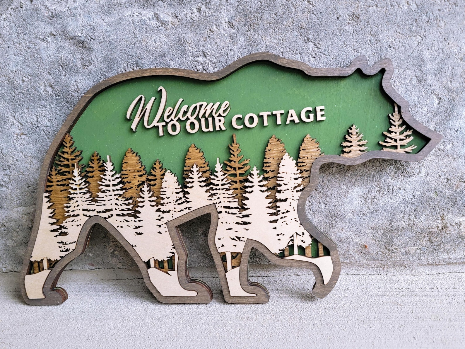 Rustic Handmade Woodland Animal Signs, Personalized Wooden Signs, Wall ...