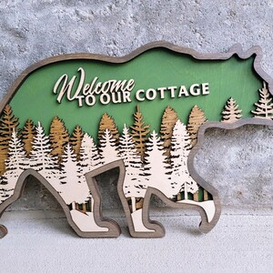 Rustic Handmade Woodland Animal Signs, Personalized Wooden Signs, Wall ...