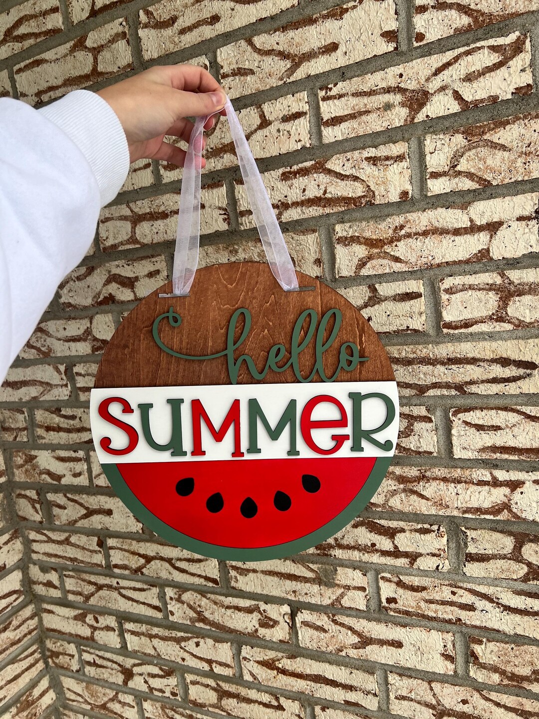 Hello Summer Watermelon Themed Home Decor, Summertime Decorations for ...
