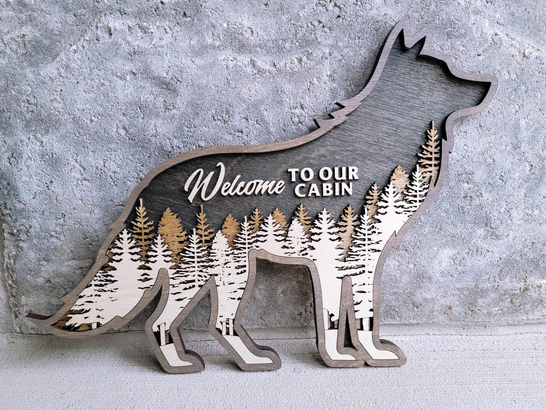 Rustic Woodland Animal Signs, Personalized Wooden Signs, Wall Art for ...