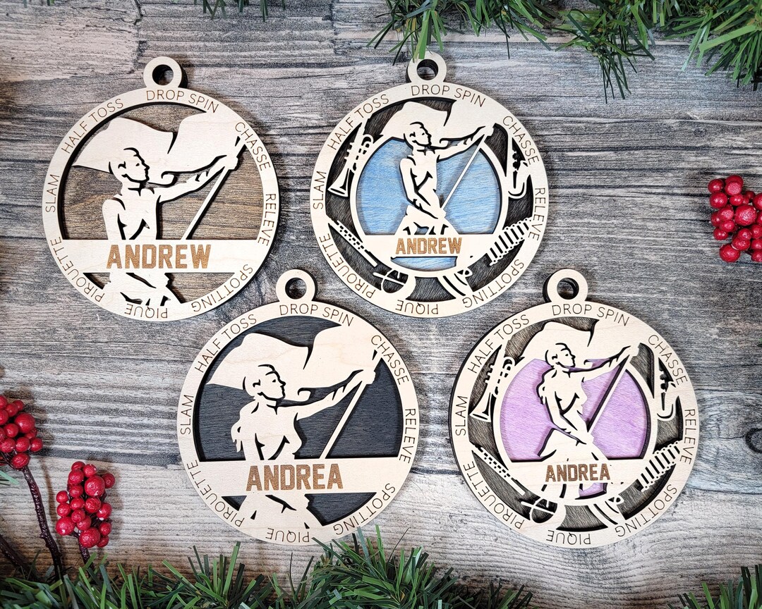 Personalized Color Guard Christmas Ornament, Gifts for Color Guard ...