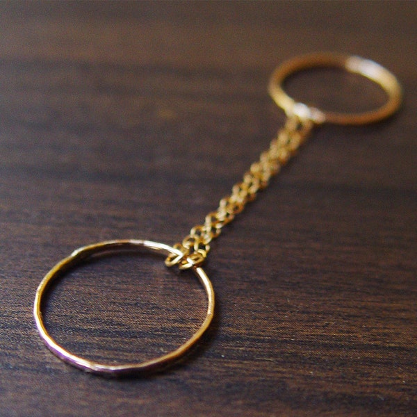 Double Ring Chain - Etsy