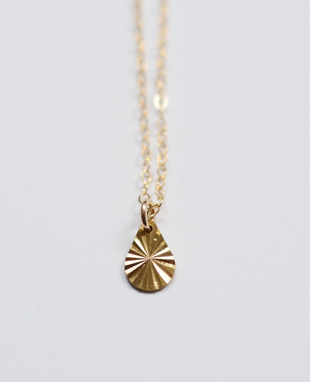Rising Sun Gold Necklace. Gold Charm Star Necklace - Etsy