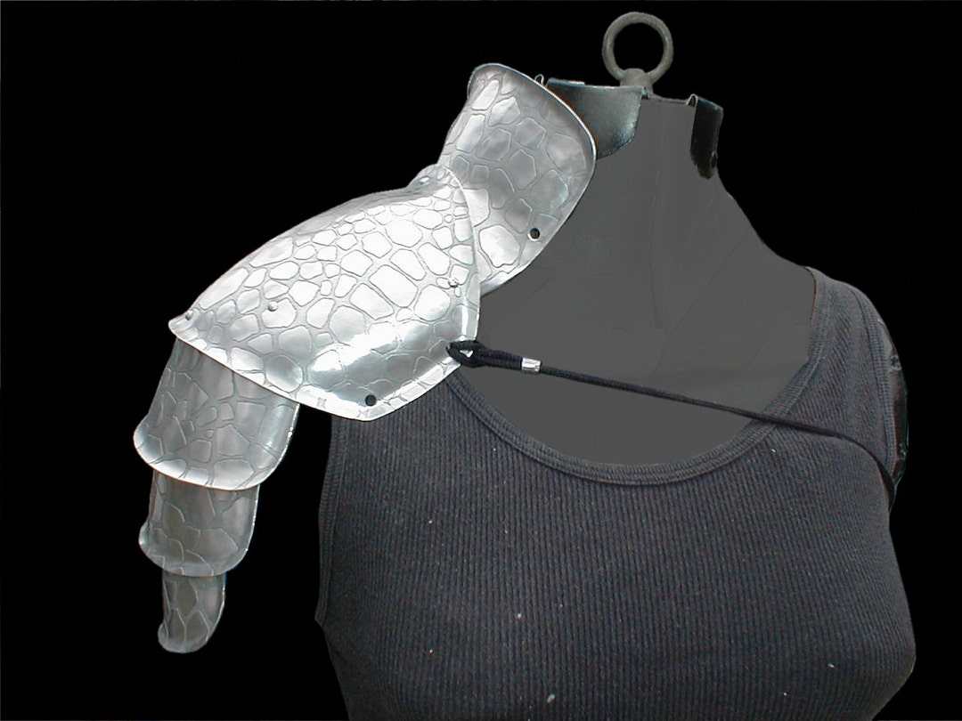 Metal Shoulder Spaulding With Etched Dragon Back Pattern - Etsy