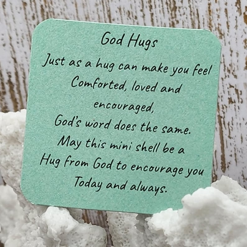 God Hugs in A Bag With Bible Verse Pocket Angel Hug Encouragement Gift ...