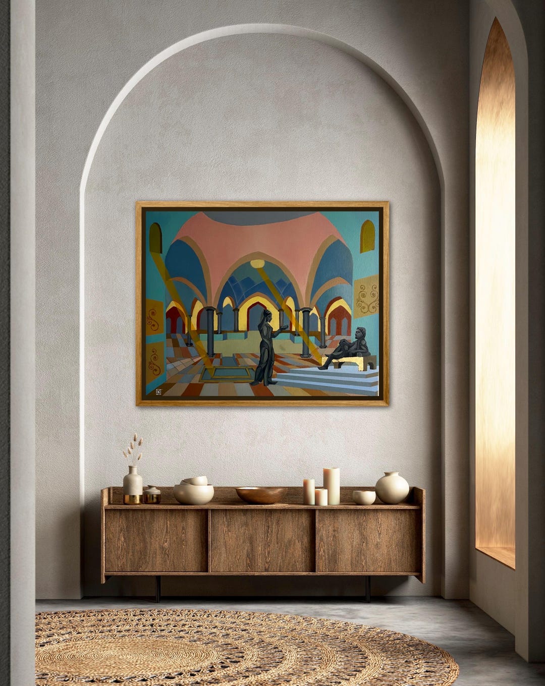 Original Oil Painting: Shahryar and Scheherazade One Thousand and One ...