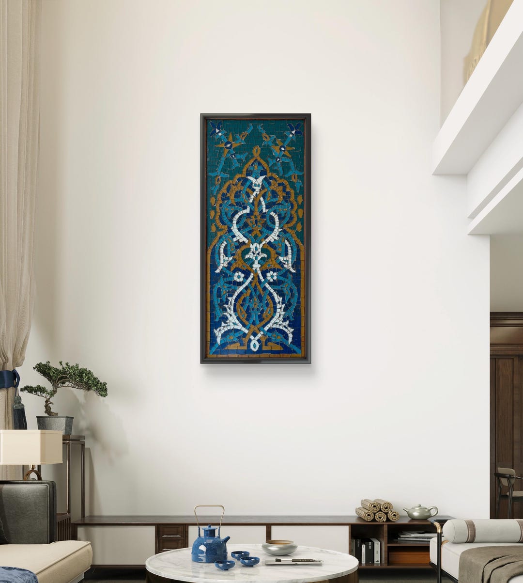 Abbasid Inspired Glass Mosaic Art : Botanical Islamic Design - Etsy